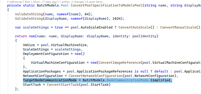 Use Azure Batch Simplified Compute Node Communication For Private Networking · Issue 97 3914