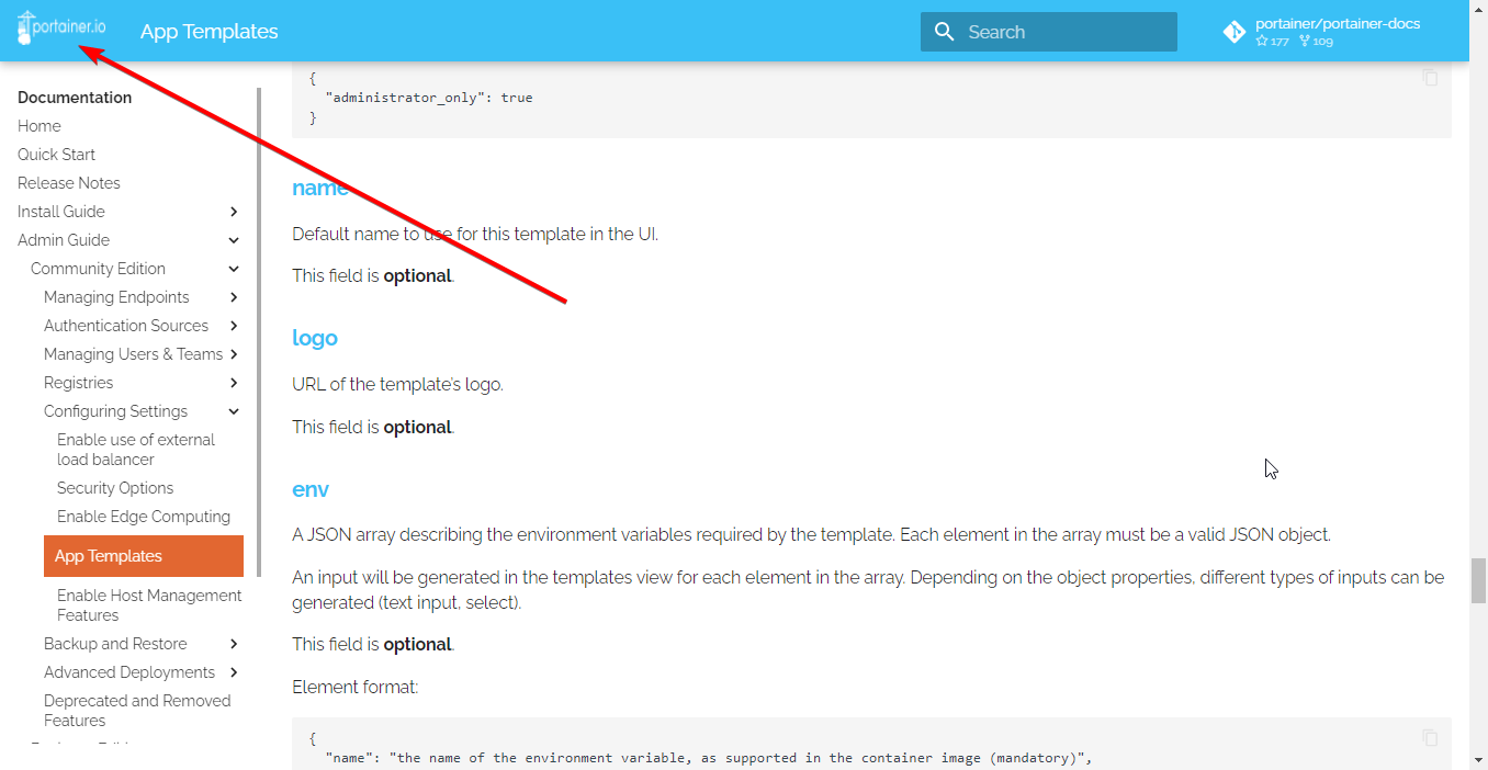 Portainer logo is stretched · Issue #209 · portainer/portainer-docs · GitHub