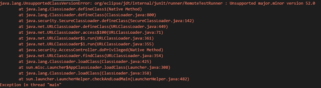 Getting Javalangunsupportedclassversionerror In Debug Console When Trying To Run Or Debug Any