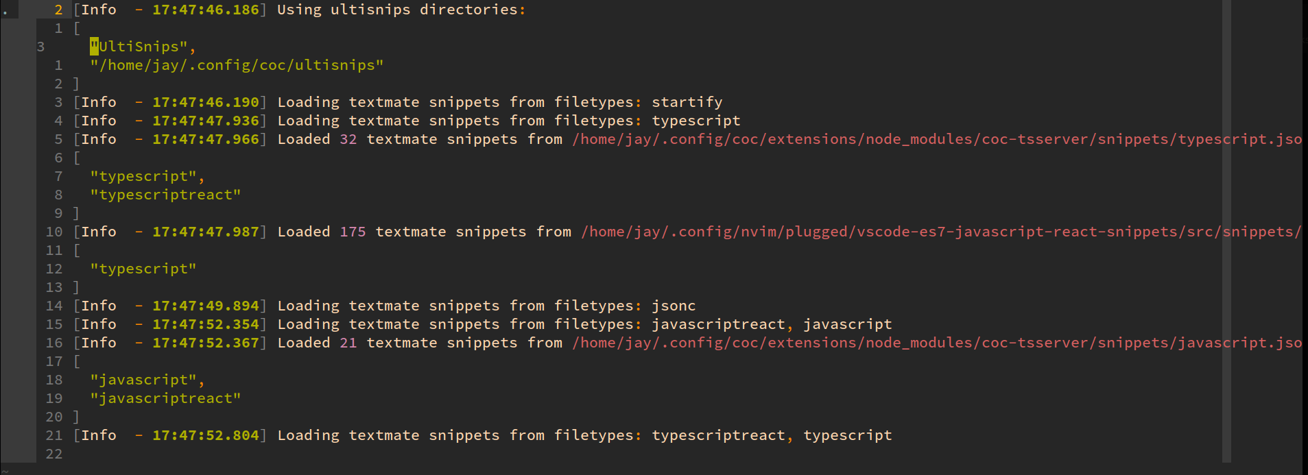 vscode snippets are only recognized when i rename the file as typescript.json · Issue #293 ...