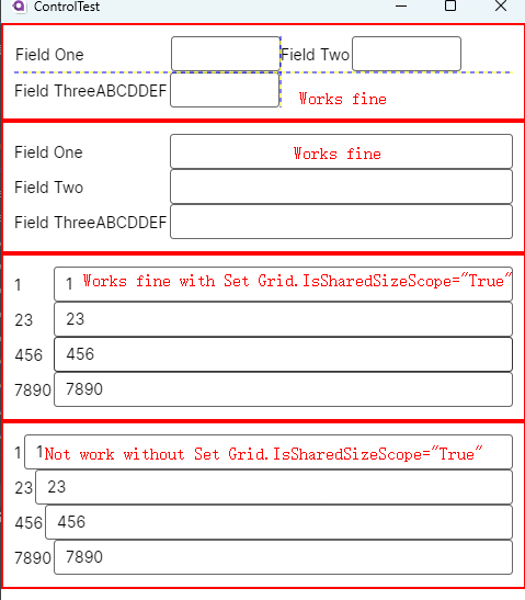 Unexpected behavior when setting IsShareSizeScope and ShareSizeGroup · AvaloniaUI Avalonia ...
