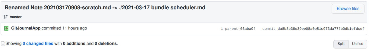 Note renaming produces empty commits · Issue #606 · GitJournal/GitJournal · GitHub
