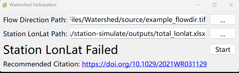 Why there is "Station Lonlat Failed"? · Issue #1 · xiejx5/watershed_delineation · GitHub