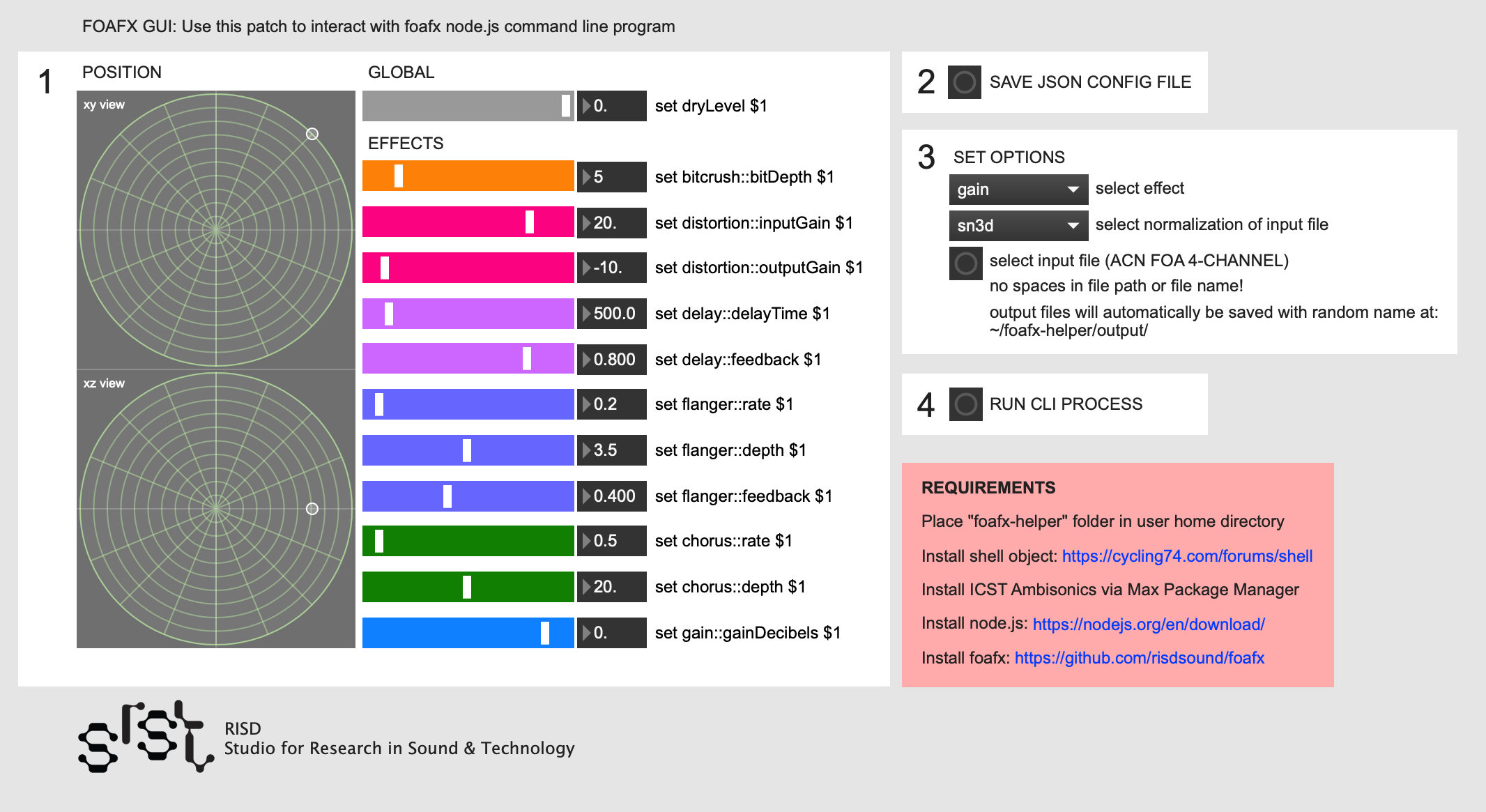 GitHub - risdsound/foafx_gui: Max patch for configuring and running foafx command line tool