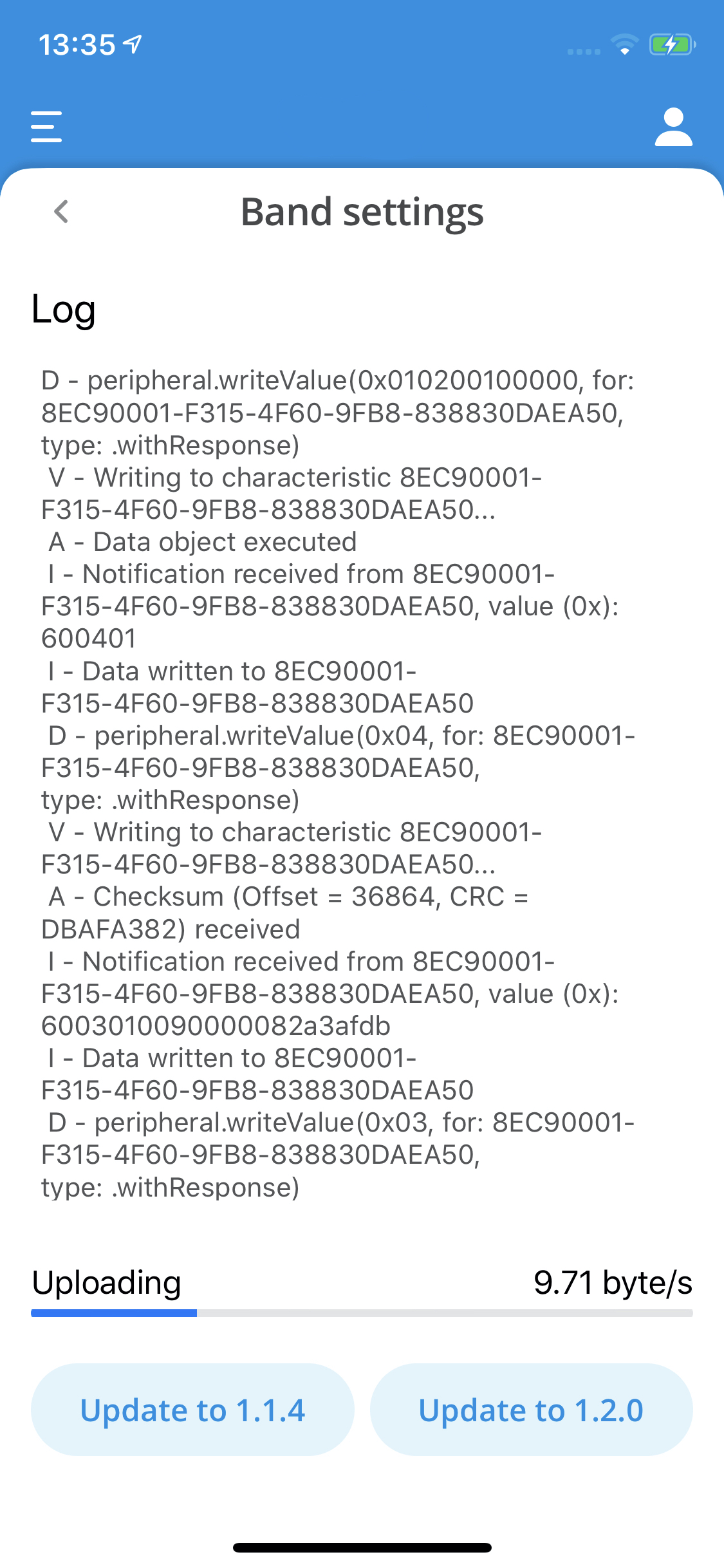 Stuck on Connecting · Issue #376 · NordicSemiconductor/IOS-DFU-Library · GitHub
