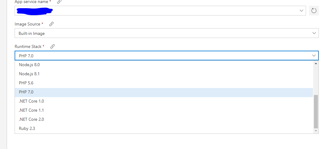 Azure App Service Deploy must support setting Runtime Stack to PHP 7.2 · Issue #7065 · microsoft ...