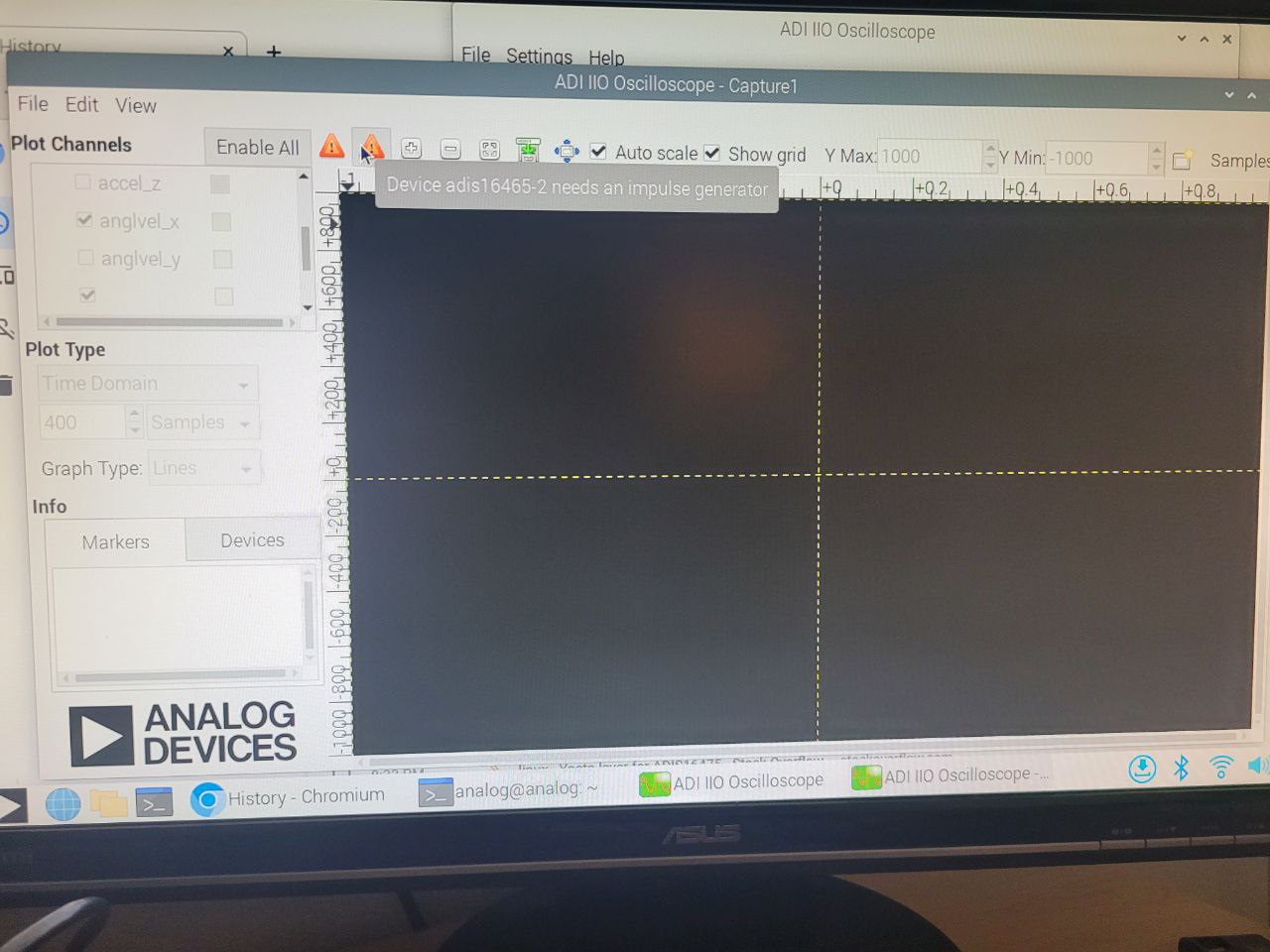 problem in capture · Issue #443 · analogdevicesinc/iio-oscilloscope · GitHub