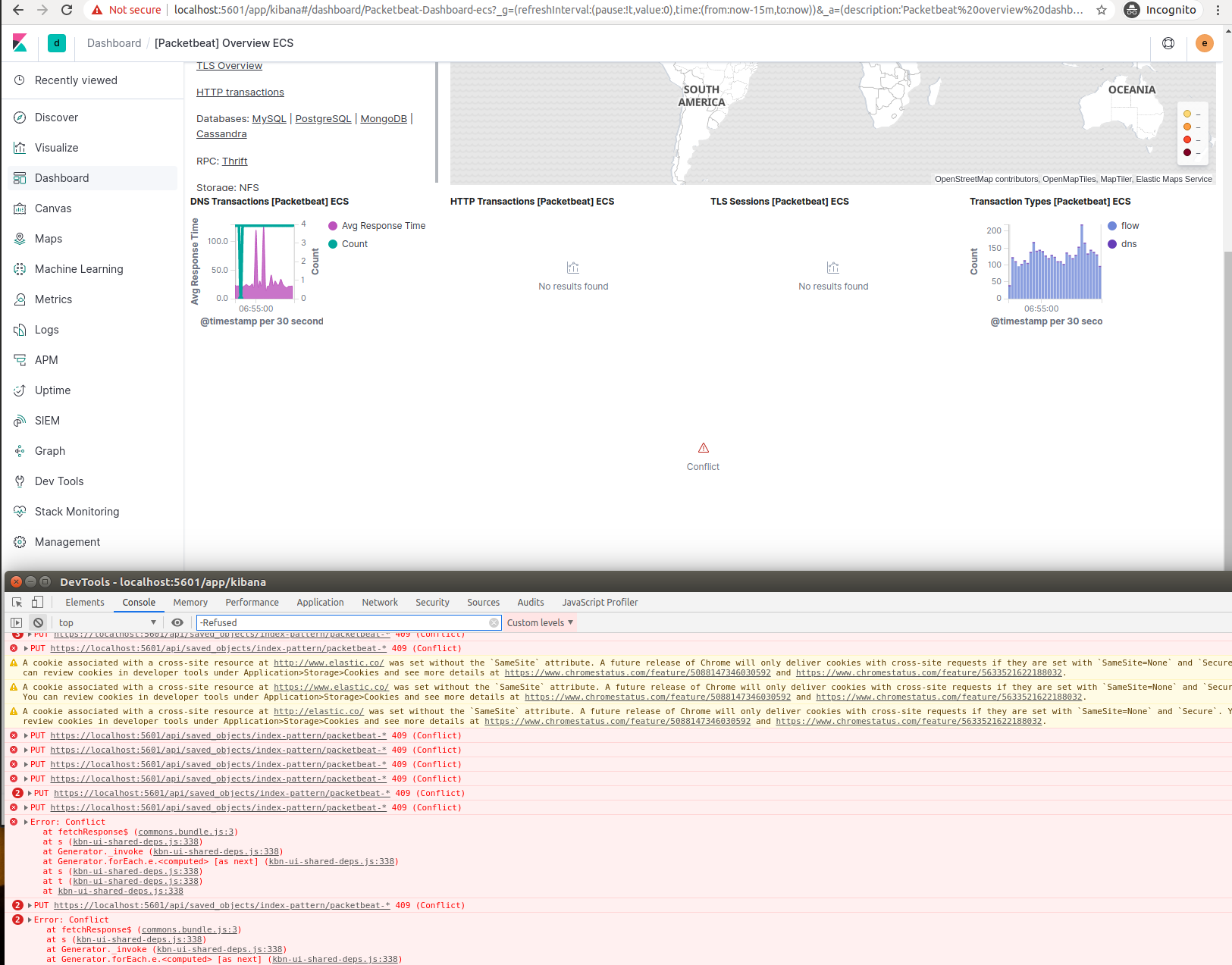 Beats dashboards sometimes throw conflict errors · Issue #55870 · elastic/kibana · GitHub