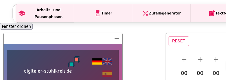 Fix/ Create a beautiful default GridLayout & enable resetting the layout via button click ...