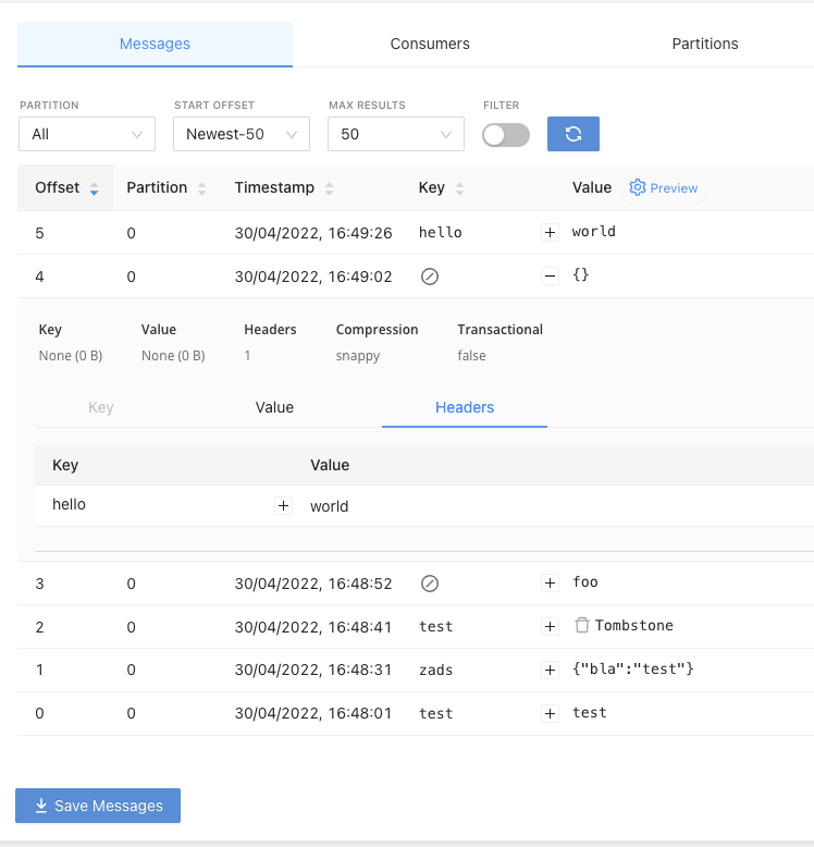Getting an error on "Publish message" action · Issue #357 · redpanda-data/console · GitHub