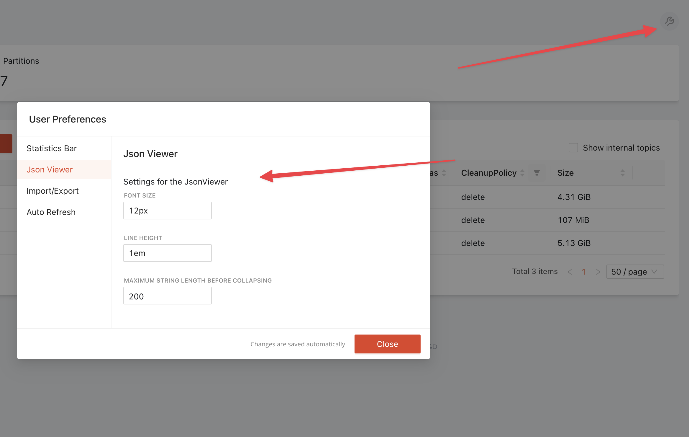 Feature Request: Configuration for Json-Viewer Collapse level · Issue #607 · redpanda-data ...