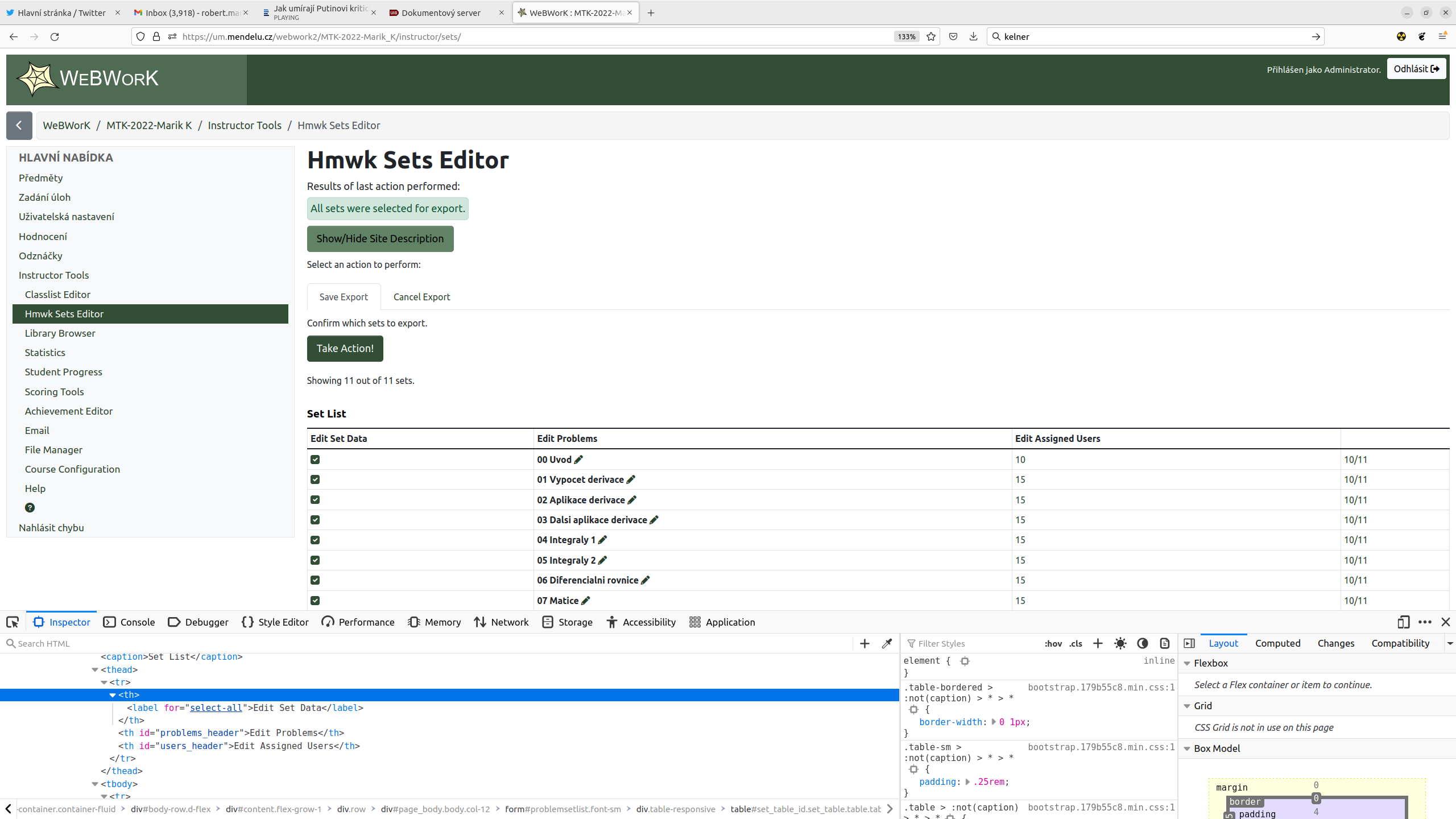 Shifted headers in /instructor/sets/ · Issue #1786 · openwebwork/webwork2 · GitHub