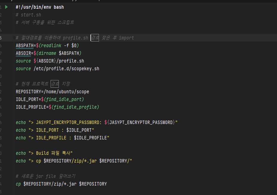 [feature] 무중단 배포를 위한 쉘파일 및 appspec.yml 작성 · Issue #207 · Scope-Team9/Scope_BackEnd · GitHub