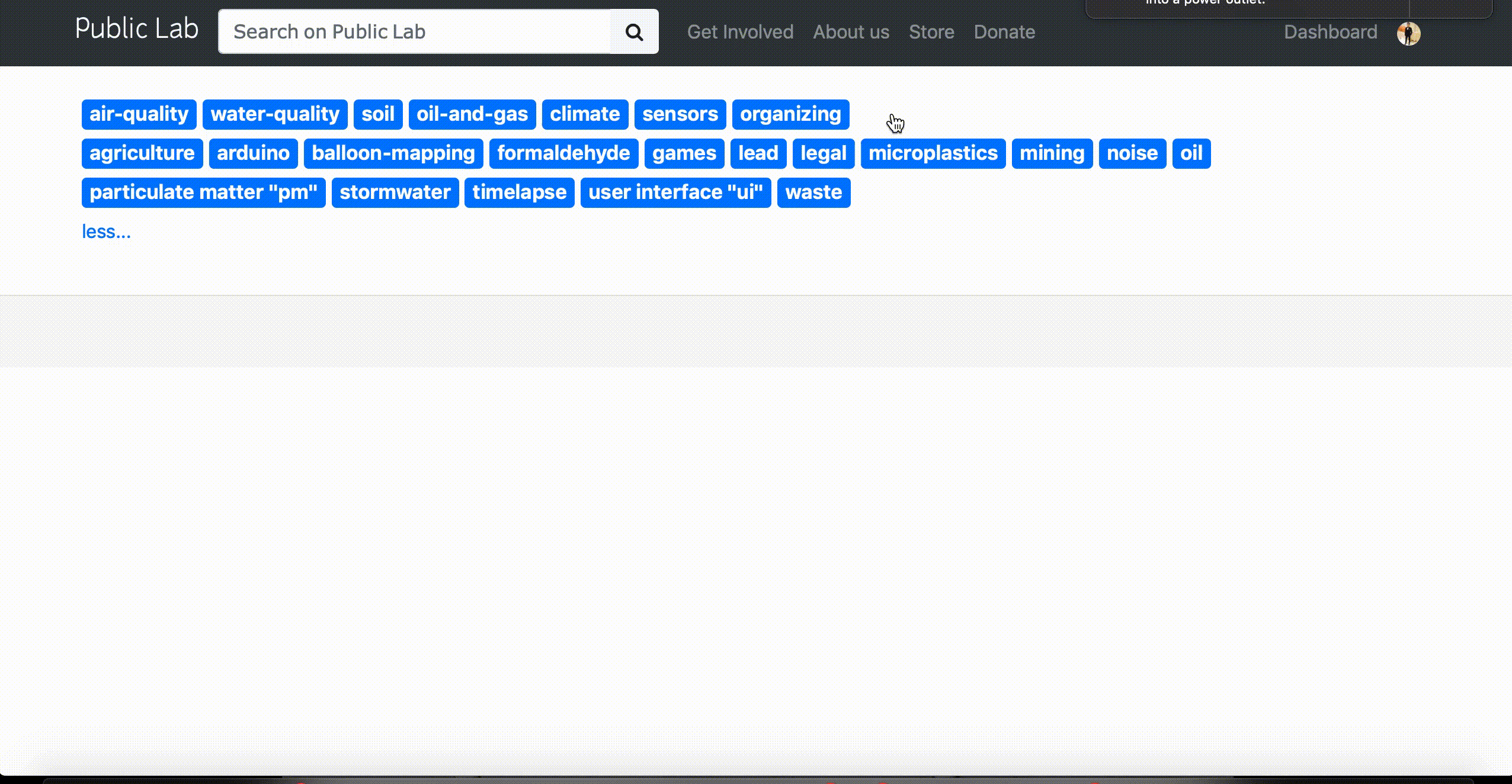 Popular tags · Issue #6222 · publiclab/plots2 · GitHub