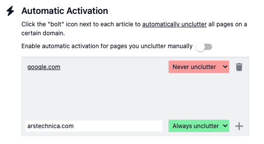 Support adding domains in preferences pane · Issue #149 · lindylearn/unclutter · GitHub