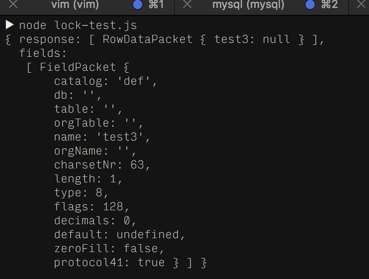 Advisory Lock returns `null` · Issue #1912 · mysqljs/mysql · GitHub