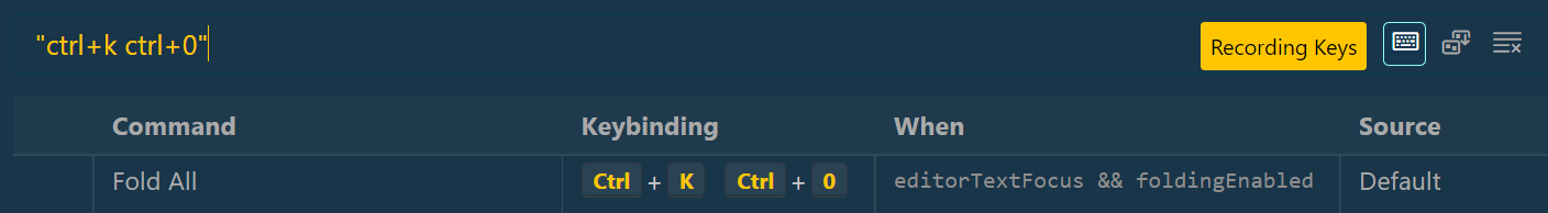 Unable To Fold Using ctrl K num Issue 150443 Microsoft 
