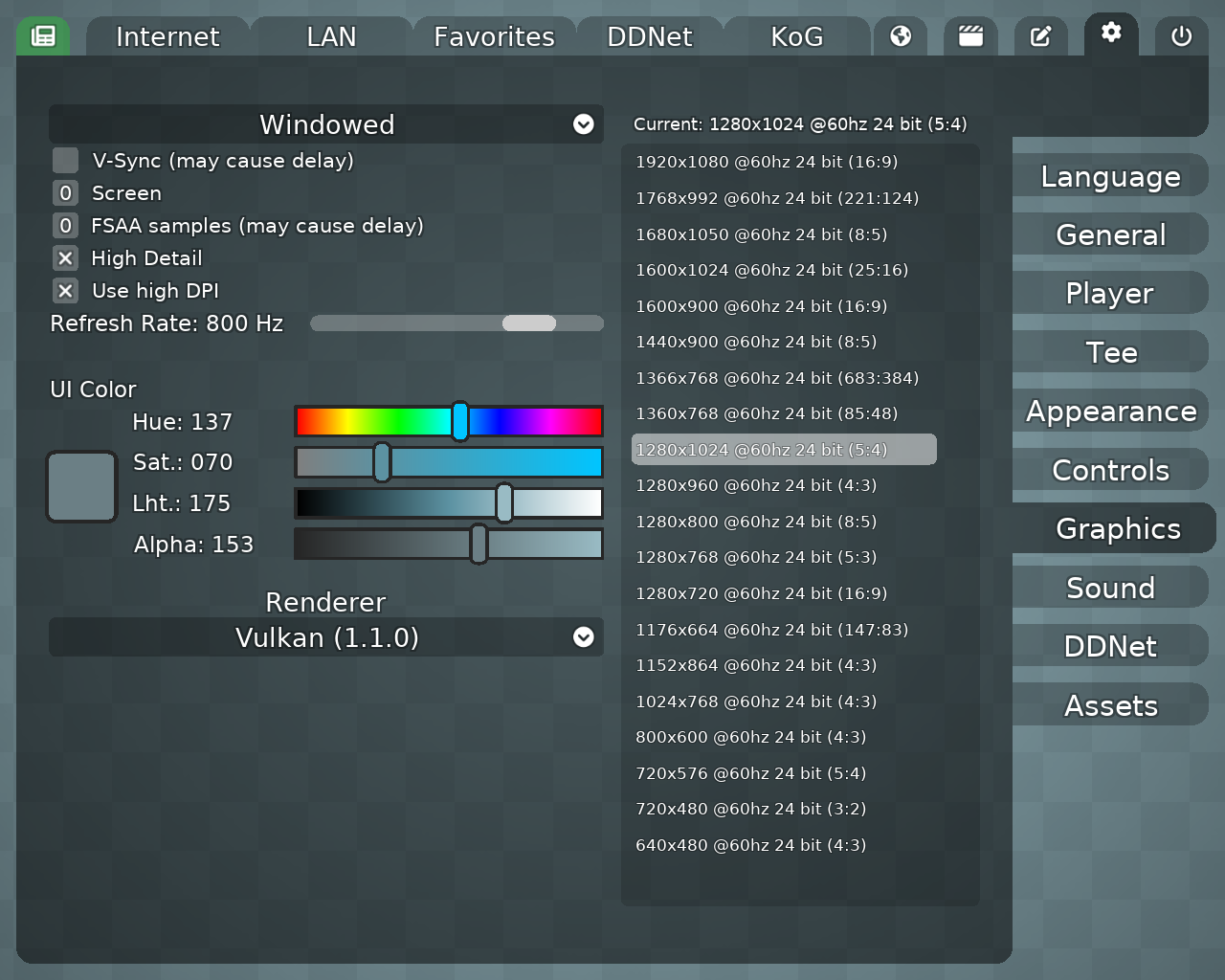 Console font is skinnier when fullscreen is disabled · Issue #3645 · ddnet/ddnet · GitHub