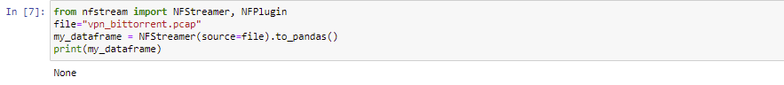 NFStreamer(source=file).to_pandas() return empty dataframe · Issue #104 · nfstream/nfstream · GitHub