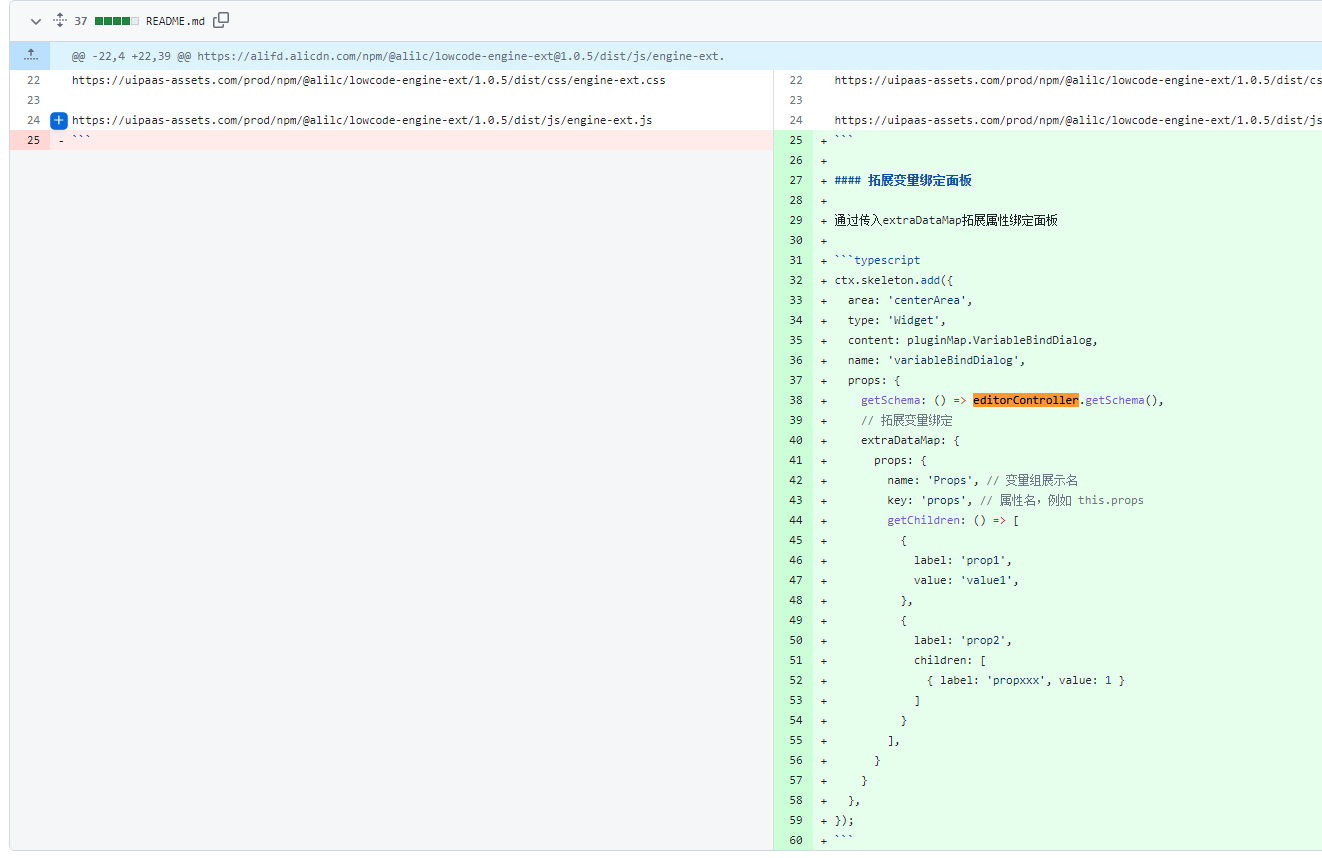 VariableBindDialog extraDataMap 配置如何使用 · Issue #1876 · alibaba/lowcode-engine · GitHub