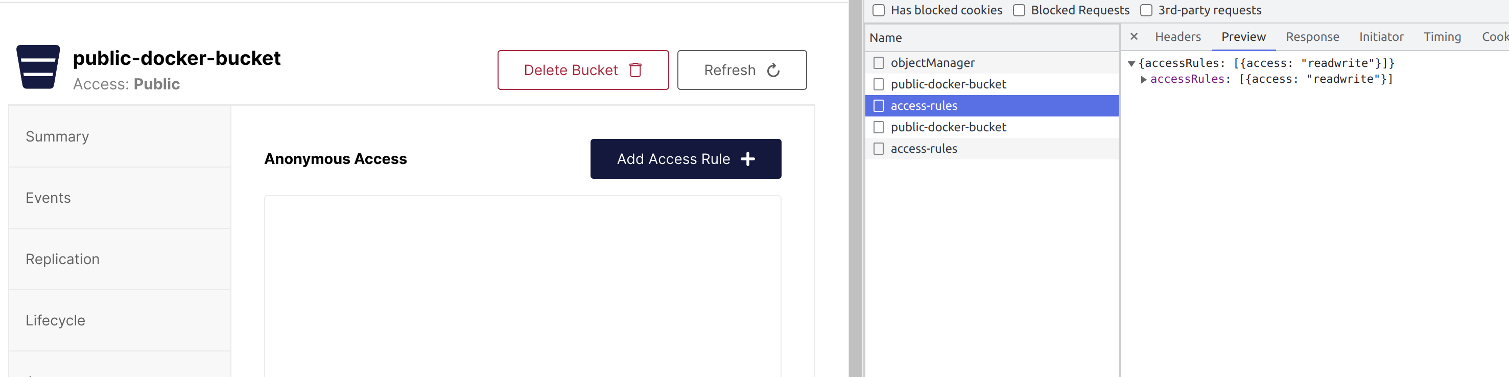 Bucket Access Rules Not Displayed In Latest Minio Console · Issue 2819 · Minio Console · Github