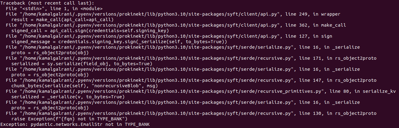 User Search Works Emailstr Not In Type Bank · Issue 7567 · Openmined Pysyft · Github