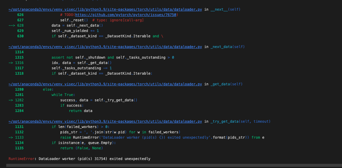 When using dataloader only works when num_workers = 0, Getting a very weird errr when not 0 ...