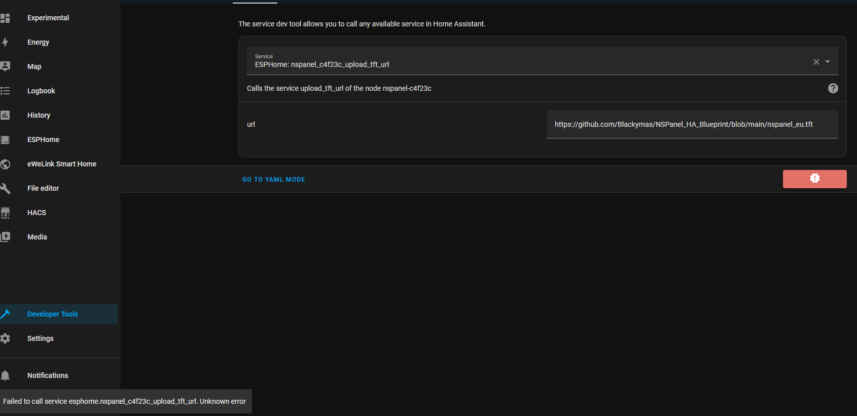 Installation Issue (ESPHome flash) · Issue #645 · Blackymas/NSPanel_HA_Blueprint · GitHub