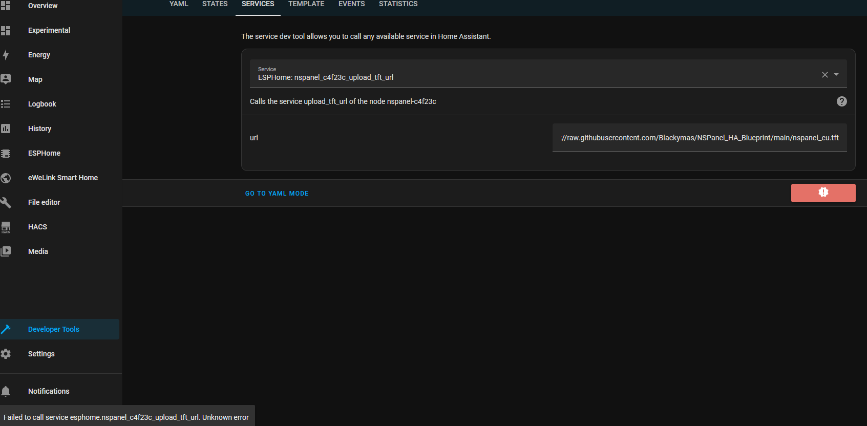 Installation Issue (ESPHome flash) · Issue #645 · Blackymas/NSPanel_HA_Blueprint · GitHub