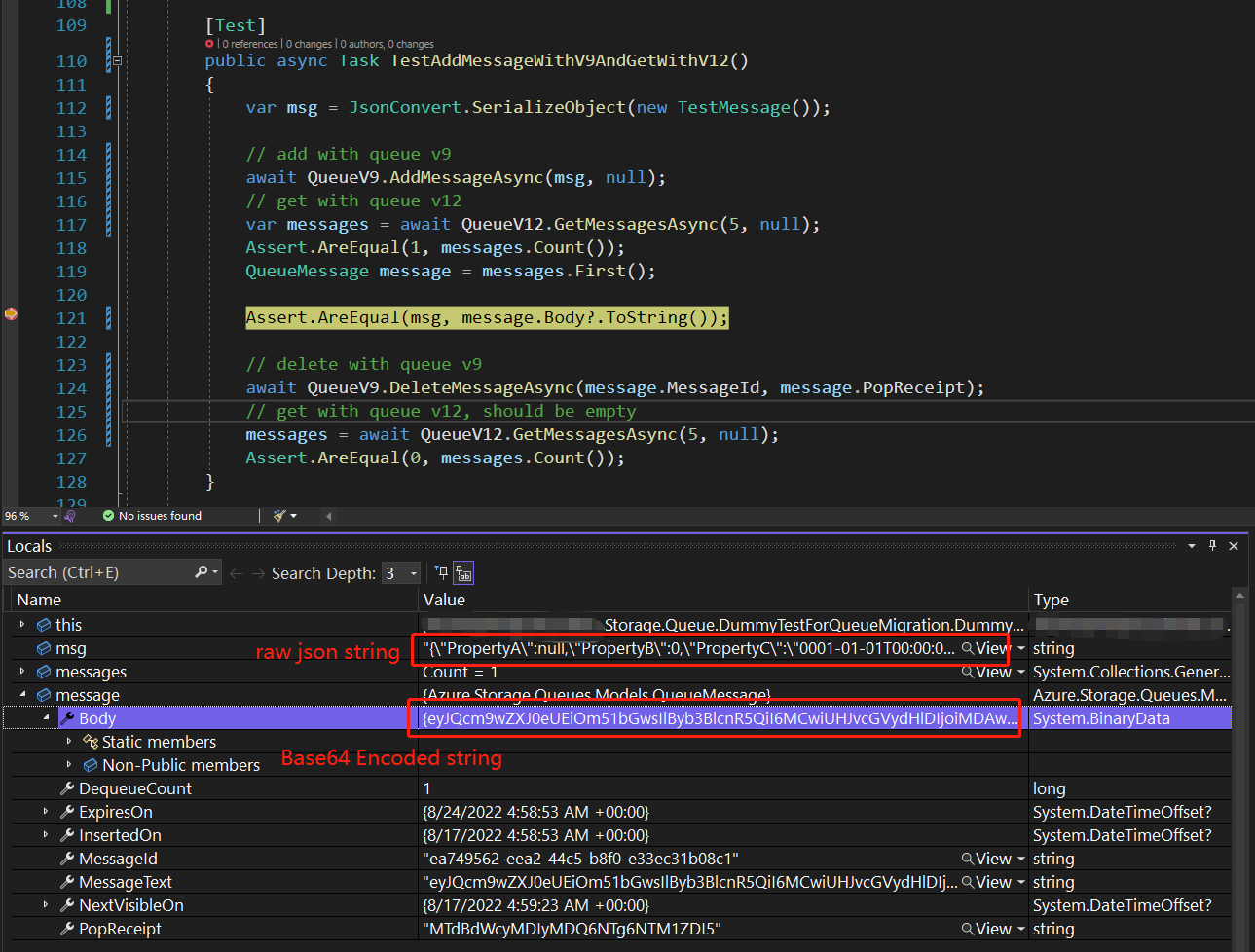 Query How To Retrieve The Content Of Queue Message Between Microsoftwindowsazurestorage 