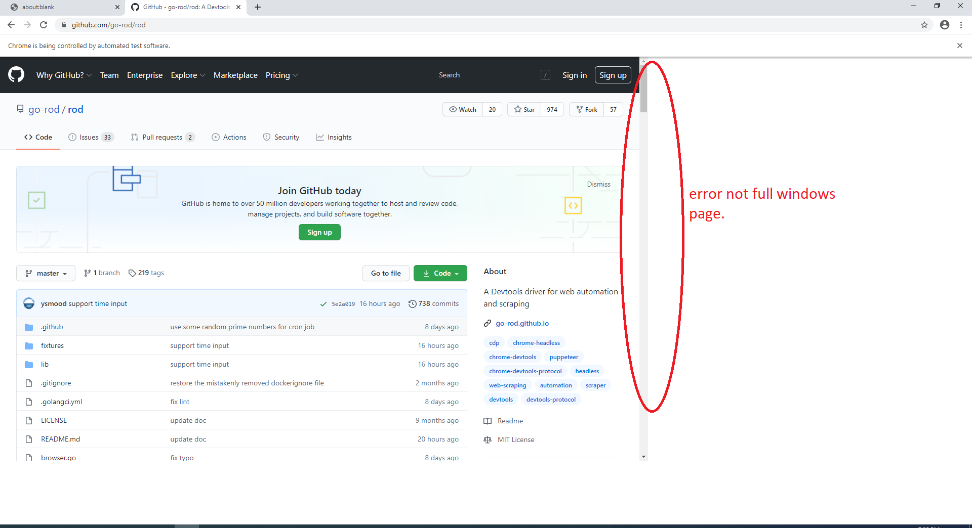 The viewport doesn't fill the whole window · Issue #274 · go-rod/rod · GitHub