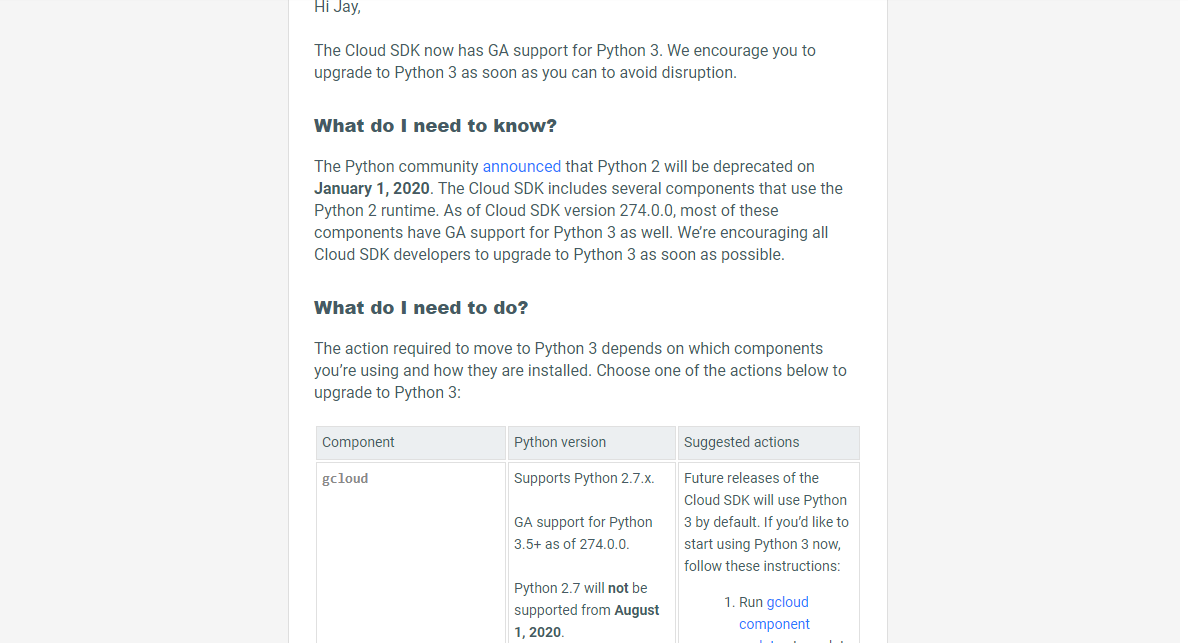 About Upgrade from Python 2 to 3 · Issue #151 · GoogleCloudPlatform ...
