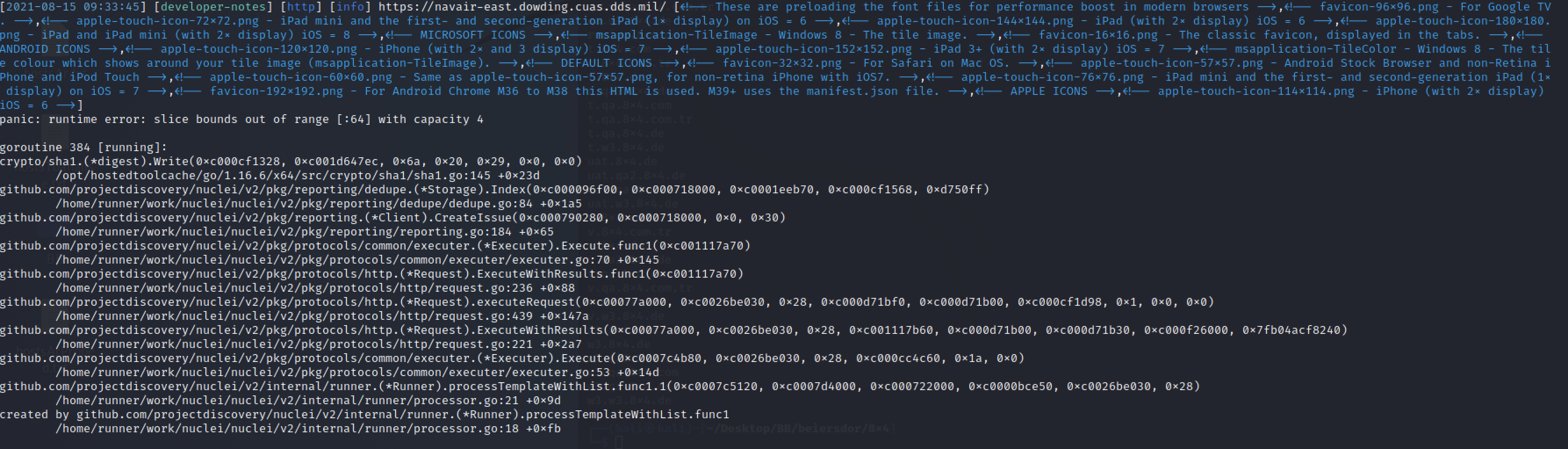 runtime error: slice bounds out of range · Issue #946 · projectdiscovery/nuclei · GitHub
