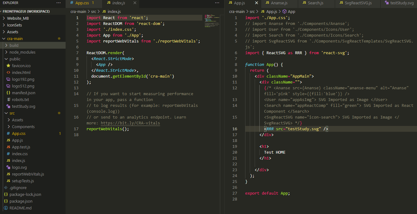 Wrapper Src Unkown Path Set In React With Src Ends Up As A Data Src Property Instead