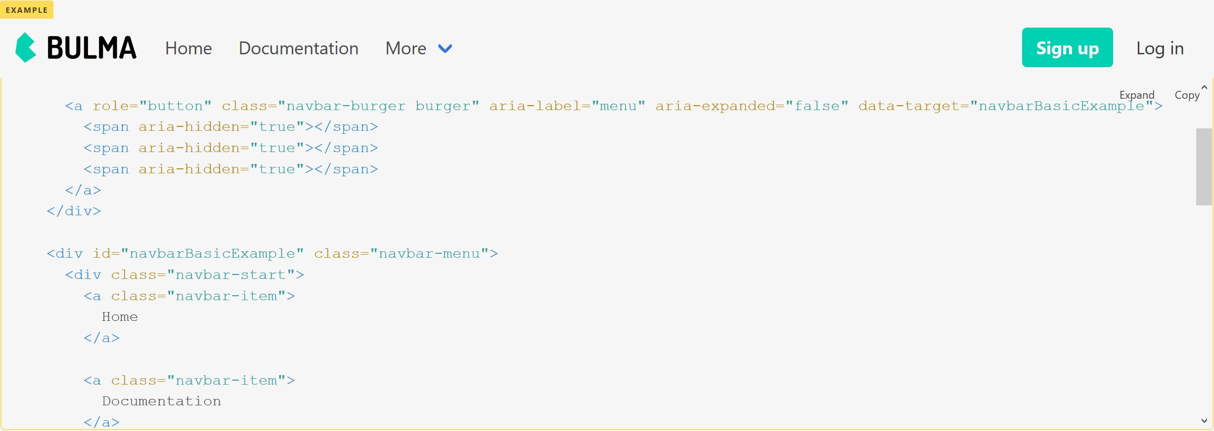 [Question] Show certain navbar menu items on smaller devices · Issue #2609 · jgthms/bulma · GitHub