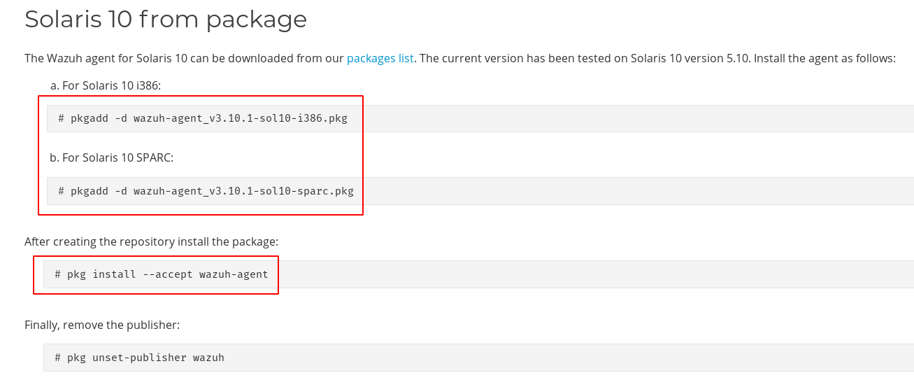 Update Solaris installation from package · Issue #1830 · wazuh/wazuh ... Update Solaris installation from package · Issue #1830 · wazuh/wazuh ...