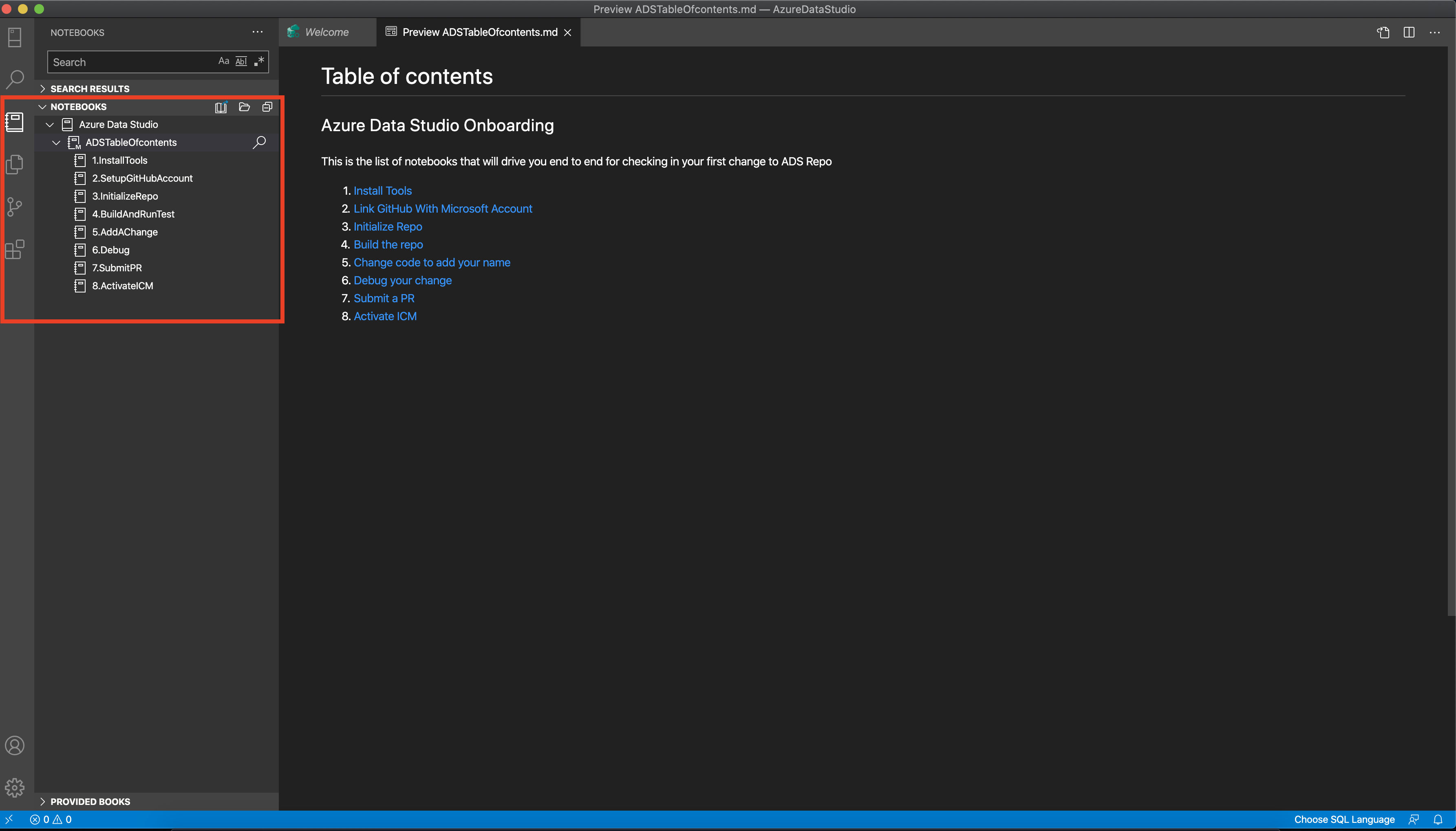 No shortcut key to show Notebooks viewlet · Issue #11301 · microsoft/azuredatastudio · GitHub
