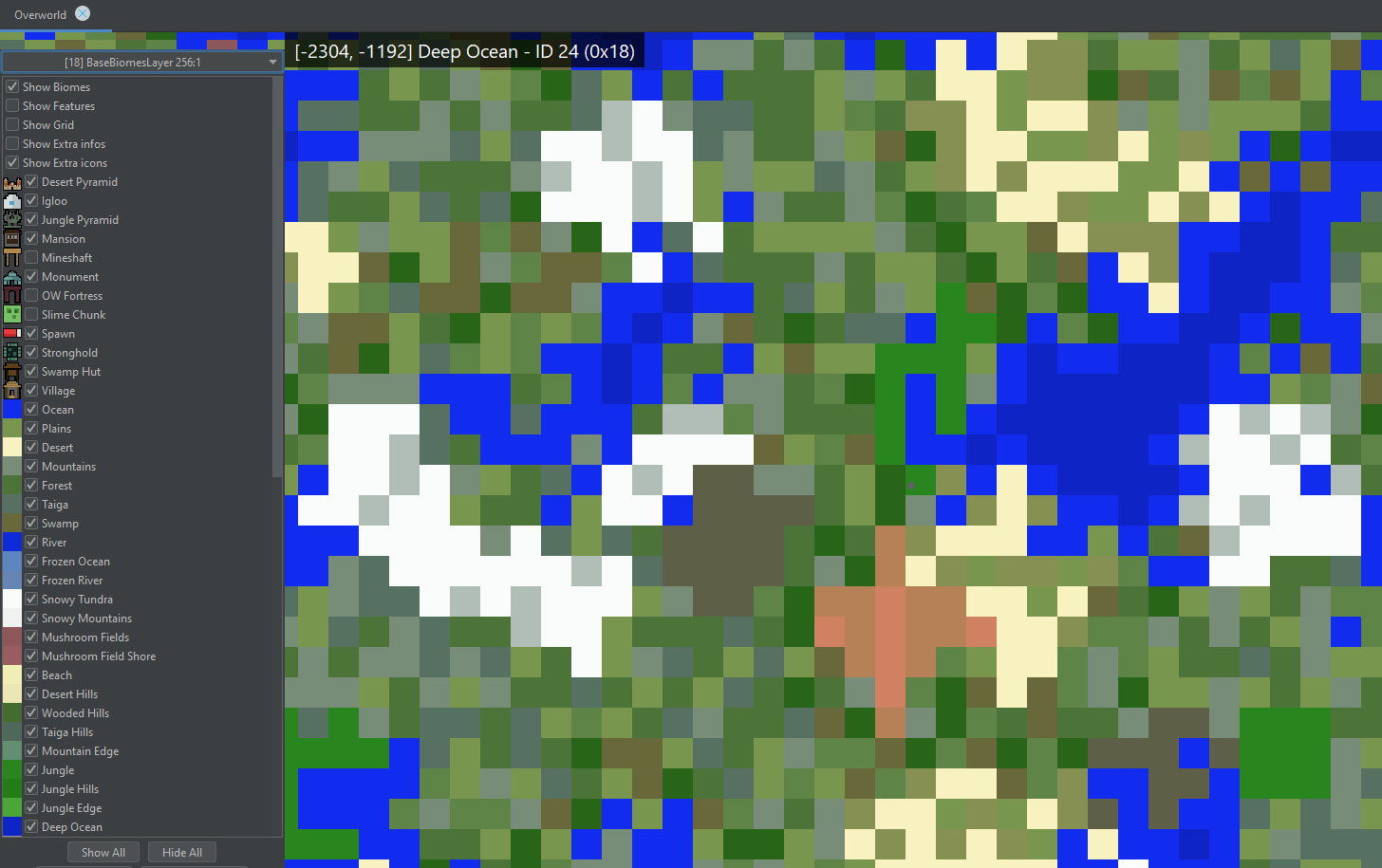 Feature request: The ability to see biome layers in map · Issue #109 · Cubitect/cubiomes-viewer ...