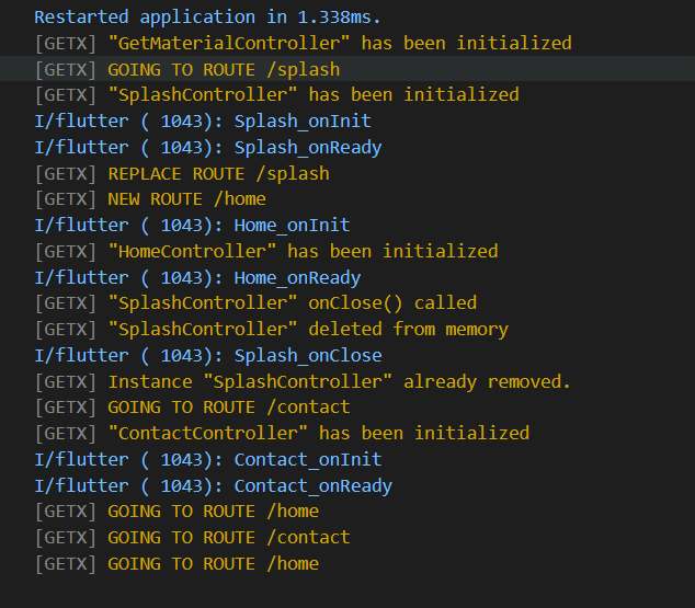 GetxControllers methods (onInit, onReady, onClose) are not called when navigating to a ...
