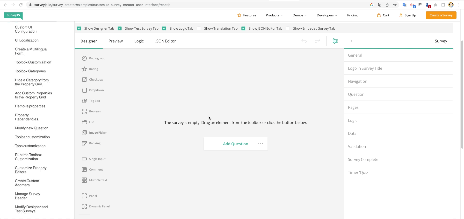 Wrong button UI once choose an option in more icon · Issue #3763 · surveyjs/survey-creator · GitHub