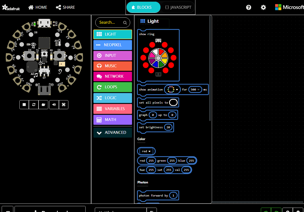 Can't see which block is hovered on "High Contrast" mode · Issue #645 · microsoft/pxt-adafruit ...