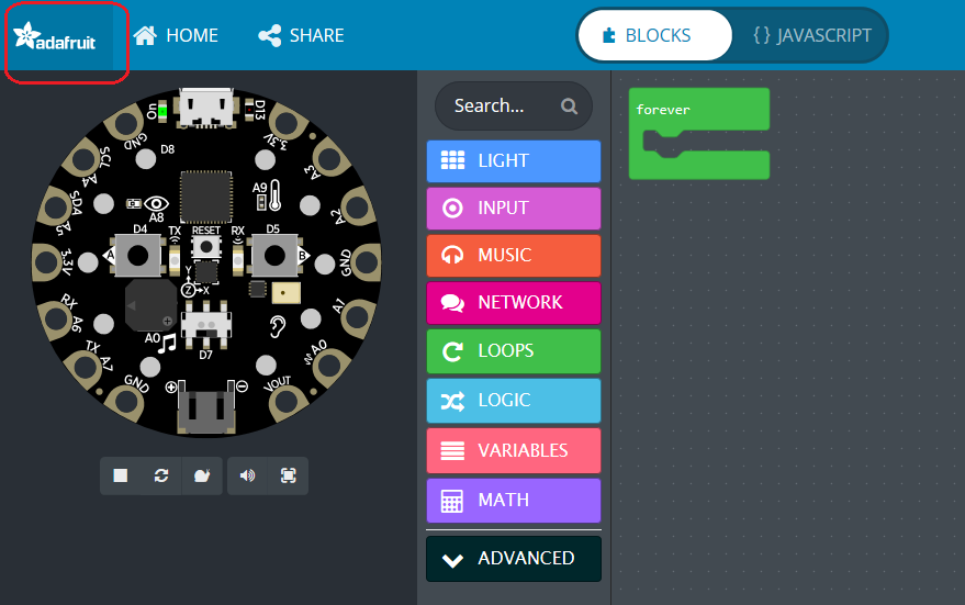 Text issues on menu bar links · Issue #666 · microsoft/pxt-adafruit · GitHub