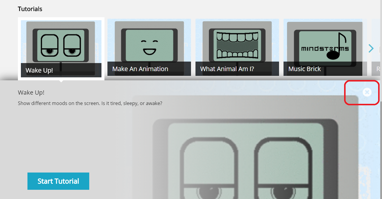 There is no closing button on "Getting Started"， “Design Engineering”, "Maker" examples · Issue ...