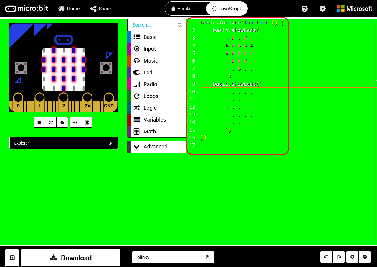 Green Screen mode issue · Issue #858 · microsoft/pxt-microbit · GitHub