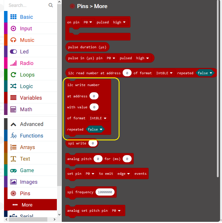 There lacks a parameter for this block example code · Issue #887 · microsoft/pxt-microbit · GitHub
