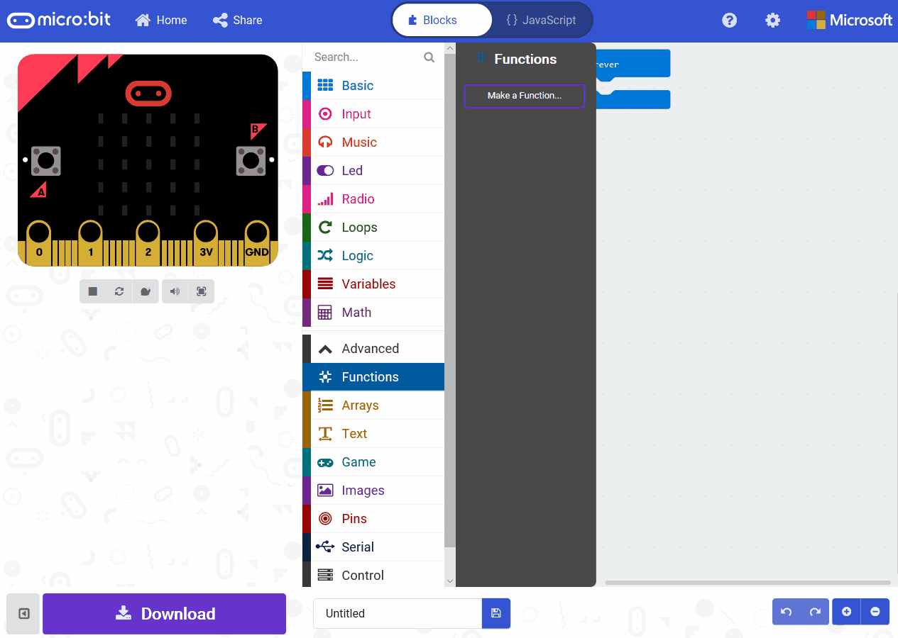 All Created Functions Overlapped On Content Pane · Issue 1027 · Microsoftpxt Microbit · Github 