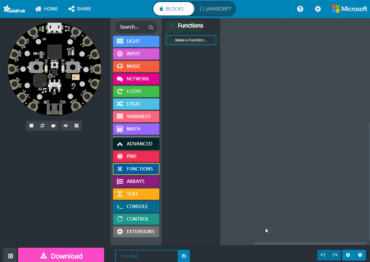 The few functions overlapped on content pane · Issue #817 · microsoft/pxt-adafruit · GitHub