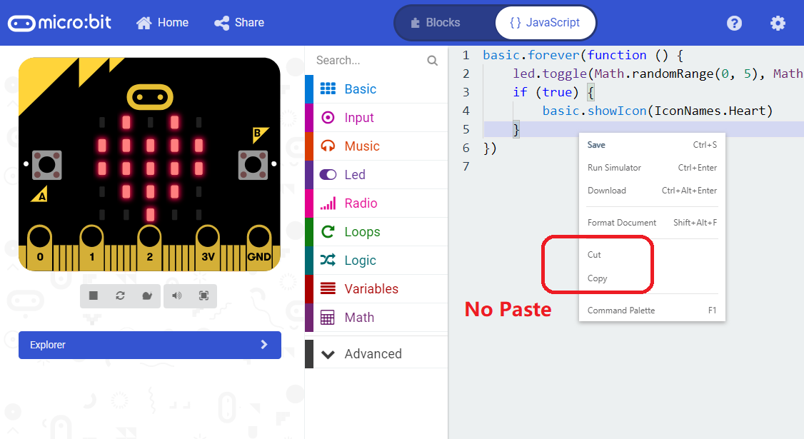 There is no paste function on JavaScript content pane except IE · Issue #1192 · microsoft/pxt ...