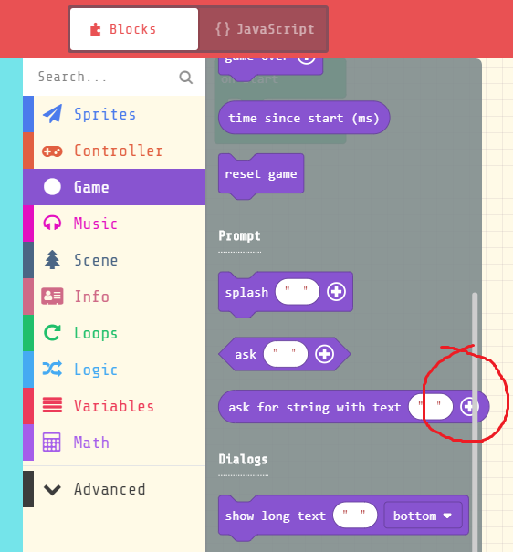 These two blocks are covered by scroll bar in tool box · Issue #496 · microsoft/pxt-arcade · GitHub