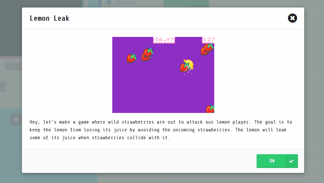 There is no score on simulator of tutorial "Lemon Leak" · Issue #677 · microsoft/pxt-arcade · GitHub